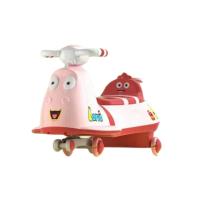 China Four Wheel Rollover Proof Children Pink Scooter Balance Bike Ride on Car for Baby 1-7 Years for sale