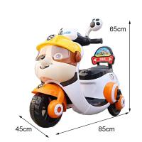 China Three Wheeled Kids Electric Motorcycle Ride On Toy with Light Music 6V Battery 8-10 Hour Charging for sale