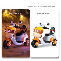 China Three Wheeled Kids Electric Motorcycle Ride On Toy with Light Music 6V Battery 8-10 Hour Charging for sale
