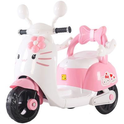 China 3 Wheel Kids Electric Ride On Motorcycle 6V Battery Powered Car for Ages 5-7 Pink for sale