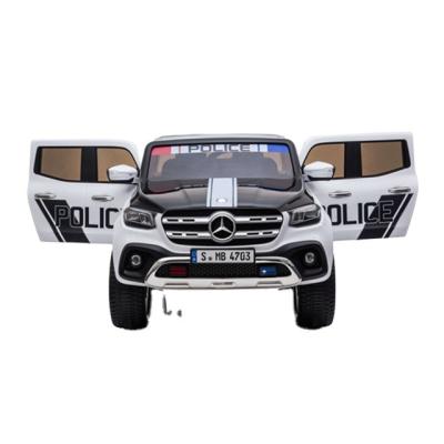 China 12V Licensed Police Ride On Car for Kids 2 Seats 2.4G Remote Control 142x77x40.5cm for sale