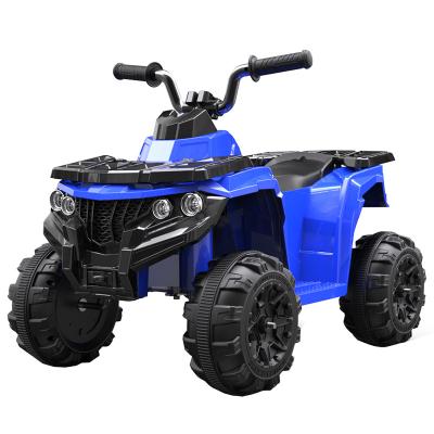 China Double Drive 4 Wheel Beach Off Road ATV Ride On Toy Car for Kids 6V Battery PP Plastic for sale