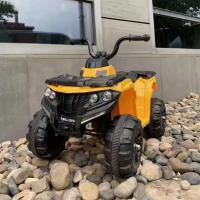China Double Drive 4 Wheel Beach Off Road ATV Ride On Toy Car for Kids 6V Battery PP Plastic for sale