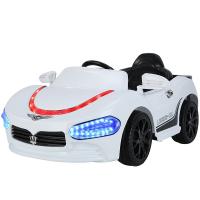China 12V Battery Operated Kids Ride On Car Two Seater White with Music 380 Motor 25kg Load for sale