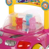 China Musical Rubber Wheel Baby Walker Ride On Toy for Kids 0-3 Years with 4 PU Wheels for sale