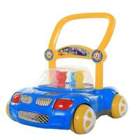 China Musical Rubber Wheel Baby Walker Ride On Toy for Kids 0-3 Years with 4 PU Wheels for sale
