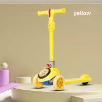 China Kids 3 Wheel Ride On Scooter with Music Lighting Folding Design 63x57x49cm 22.8kg for sale