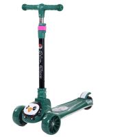 China 3 PU Wheel LED Kids Kick Scooter with Music Lighting One-Click Folding 60kg Load for sale