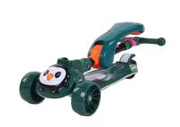 China 3 PU Wheel LED Kids Kick Scooter with Music Lighting One-Click Folding 60kg Load for sale