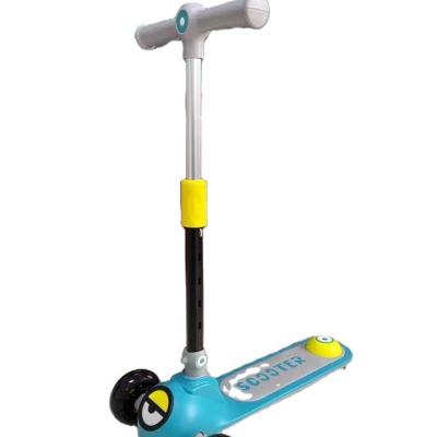China 3 Wheel Ride On Scooter Car for Kids Soft Leather Seat One Button Folding 59x31x62cm for sale