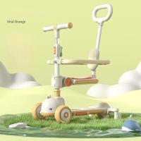 China Foldable Push Handle Ride on Car Scooter for Baby Walker 63x57x49cm Carton Size for sale