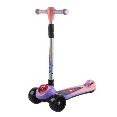 China Kids Folding Scooter with Music and LED Lights for Ages 2-4 Years 60kg Load Capacity for sale
