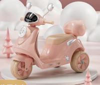 China PP Plastic 6V Electric Ride On Motorcycle for Kids with Storage Box and Lights 3 Wheels for sale
