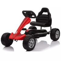 China Childrens Pedal Go Kart 4 Wheels Adjustable Seat for Ages 3-8 Max Load 30kg for sale