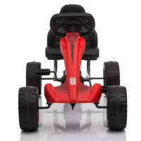 China Childrens Pedal Go Kart 4 Wheels Adjustable Seat for Ages 3-8 Max Load 30kg for sale