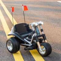 China 12V7 Dual-Drive 540 Motor Kids Ride-On Motorcycle Car with Lighting and Music for Ages 3-8 for sale