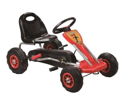 China PP Plastic Inflatable Wheels Ride On Car Pedal Go Kart for Kids Ages 3-8 89x52x51 cm for sale