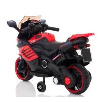 China Children 6V Electric Ride On Motorcycle Toy Car with Lighting and Auxiliary Wheels for Kids for sale