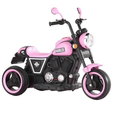 China Kids Ride On Electric Motorcycle 6V4.5AH Battery Large Capacity Bluetooth Music Toy Car for sale