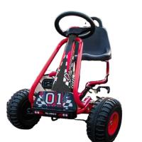 China Kids Pedal Go Kart 4 Wheel Ride On Toy Adjustable Seat Handbrake 30kg Max Load for Ages 3-8 for sale