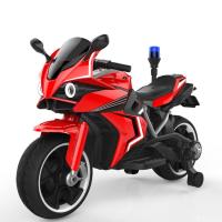 China 12V Electric Ride On Car Kids Police Motorcycle with Lights 122cm for sale