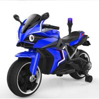 China 12V Electric Ride On Car Kids Police Motorcycle with Lights 122cm for sale