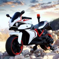 China Kids Electric Ride On Police Motorcycle Car 122cm with One Touch Start and Police Lights for sale