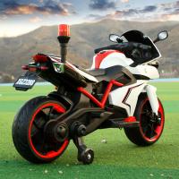 China Kids Electric Ride On Police Motorcycle Car 122cm with One Touch Start and Police Lights for sale