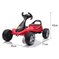 China Plastic Wheel Kids Ride On Car Foot Pedal Go Kart 30kg Max Load for Children Age 3-6 for sale