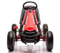 China Kids 5-7 Years Red Four-Wheel Pedal Go-Kart Toy with Inflation Wheel Clutch and Brake 110cm for sale