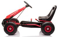 China Kids 5-7 Years Red Four-Wheel Pedal Go-Kart Toy with Inflation Wheel Clutch and Brake 110cm for sale
