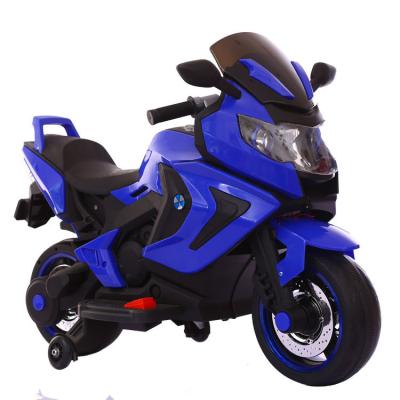China 12V390 Electric Ride On Motorcycle for Kids Ages 2-8 Red White Blue Battery Powered Toy for sale