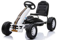 China Kids Ride On Pedal Go Kart with Inflatable Wheels 86.3cm EN71 Certified for Ages 3-8 for sale