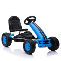 China Blue Inflatable Wheel Kids Ride On Pedal Go Kart Car for Ages 3-8 86cm for sale