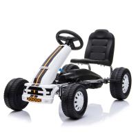 China Blue Inflatable Wheel Kids Ride On Pedal Go Kart Car for Ages 3-8 86cm for sale