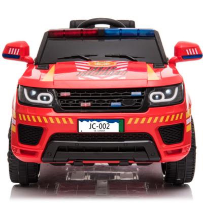 China Kids Ride on Police Car Electric Toy with Music Light 2.4G RC 2 Seats 6V Battery for sale