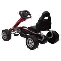 China Pedal Go Kart for Kids Ages 3-8 Unisex Ride On Toy with Adjustable Seat 80x49x50cm for sale