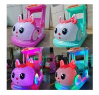China Amusement Park Electric Bumper Car 105kg Net Weight Stepless Speed Change 350W Motor for sale