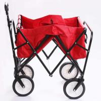 China Steel Tube 25x10x0.7cm Portable Beach Trolley 90x52x77cm Outdoor Garden Utility Cart for sale