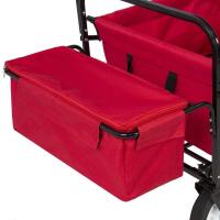 China Steel Tube 25x10x0.7cm Portable Beach Trolley 90x52x77cm Outdoor Garden Utility Cart for sale