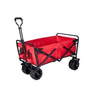 China Collapsible Folding Wagon Cart 200lb Load Capacity 7x4 Inch PU Wheels for Outdoor Camping for sale