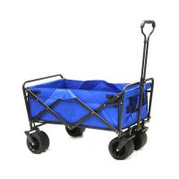 China Collapsible Folding Wagon Cart 200lb Load Capacity 7x4 Inch PU Wheels for Outdoor Camping for sale