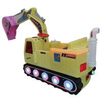 China Electric Ride On Digger Bulldozer Excavator Bumper Car 350W Brushless Motor 160kg Payload for sale