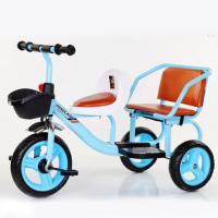 China Outdoor Child Bike Double Tricycle for Ages 2-5 with Large Basket and Fast Loading Handlebars for sale