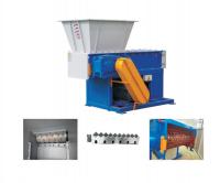 China Single Shaft Design Recycling Waste Plastic Bottle Film Box Clothes Shredder Machine for sale