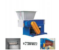 China Single Shaft Plastic Films Woven Jumbo Bags Pipe Lump Shredder Machine for Waste Plastic for sale