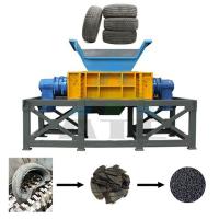 China 1400 Double Shaft OTR Industrial Scrap Tire Shredder Machine for Manufacturing Plant for sale