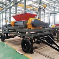 China Waste Plastic Crusher Tire Rubbers Recycling Industry Double Shaft Shredder Equipment for sale
