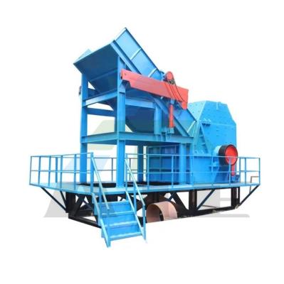 China Easy Operation Custom Industrial Scrap Can Crusher Twin Shaft Shredder Power kW 55 for sale