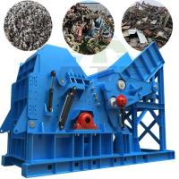 China Easy Operation Custom Industrial Scrap Can Crusher Twin Shaft Shredder Power kW 55 for sale